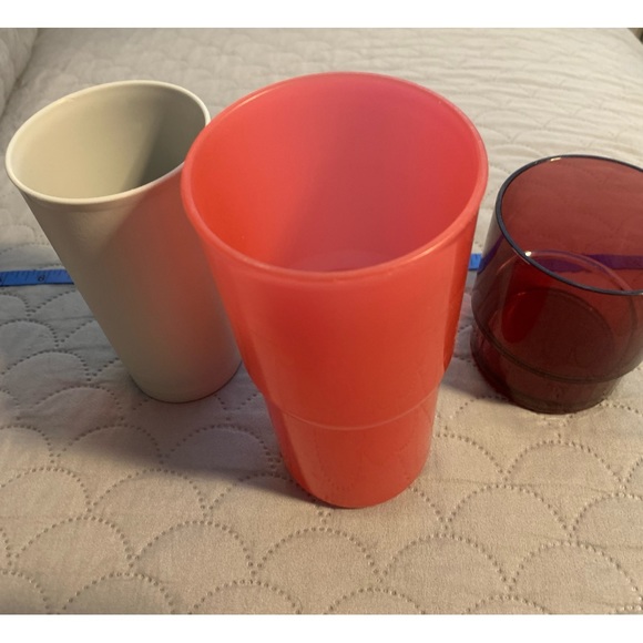 Tupperware | Kitchen | Three Tupperware Glasses Cups | Poshmark